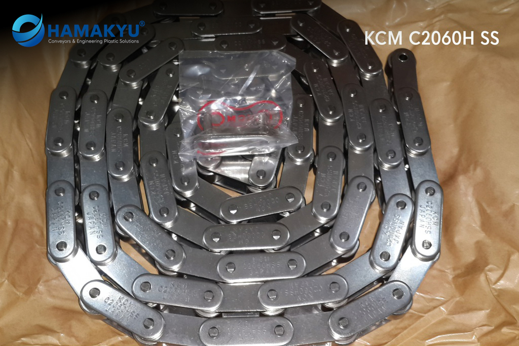 KCM SS Double Pitch Roller Chains Hamakyu
